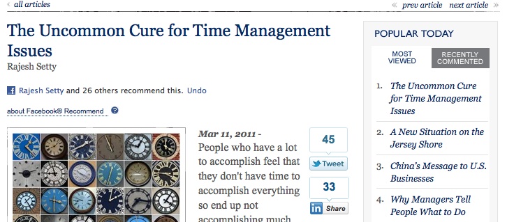 The uncommon cure for time management issues | Rajesh Setty